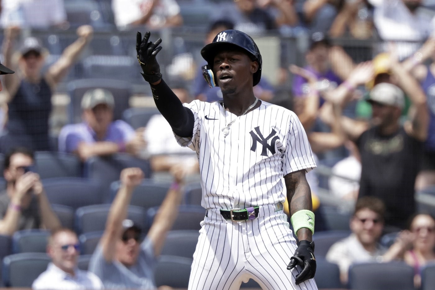 Jazz Age at Yankee Stadium as Chisholm sparks Yankees at plate, on ...