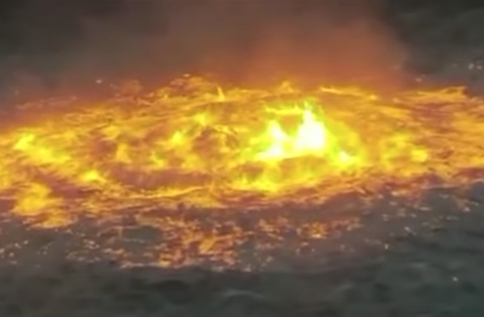 TRENDING NOW: Watch flames boil to surface of ocean | iNFOnews ...